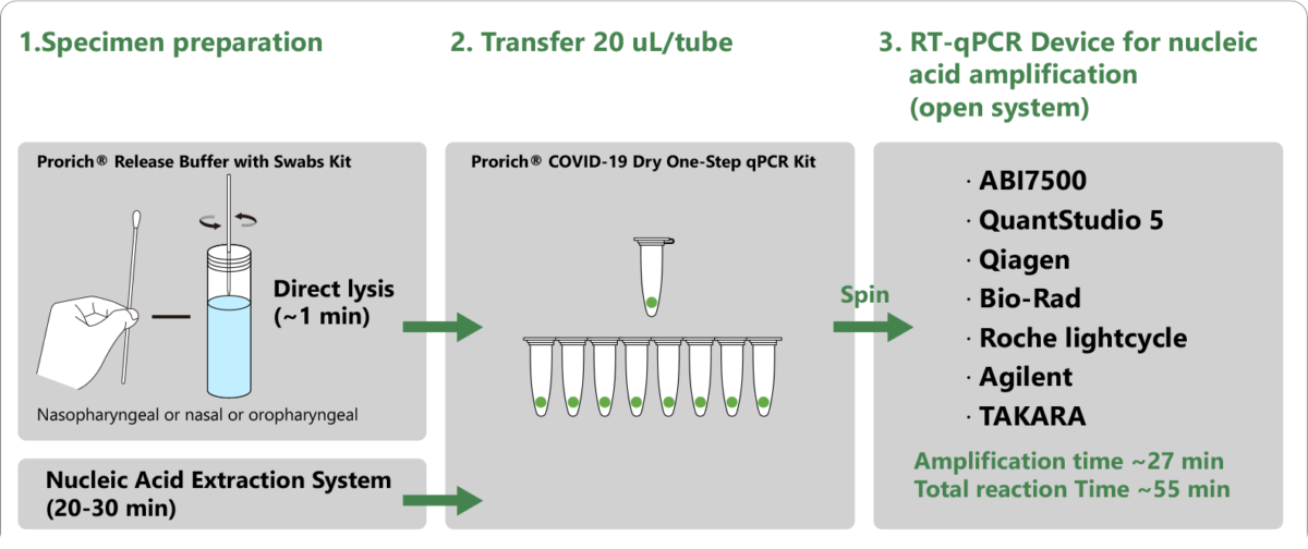 Prorich COVID-19, COVID-19 flu A/B multiplex dry one-step real-time PCR ...
